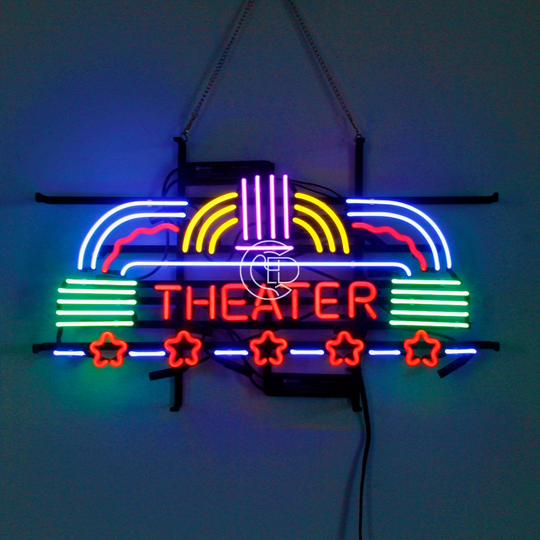 THEATER Custom Neon Sign Personalized Gifts Sign Custom Neon Sign Light ...