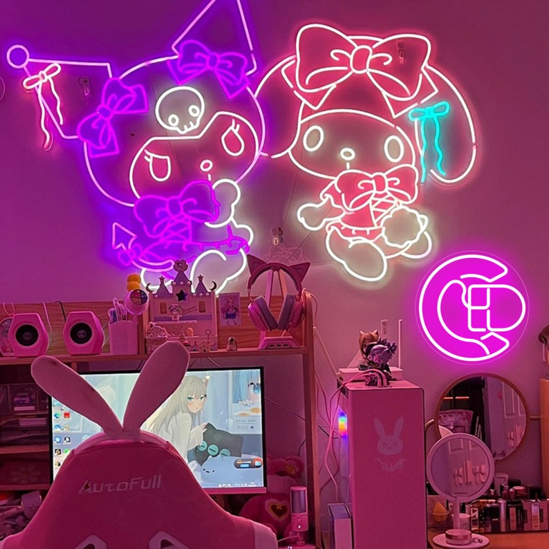 Custom Cartoon Neon Sign丨anime Neon丨personalized Gifts丨kids Room Neon ...