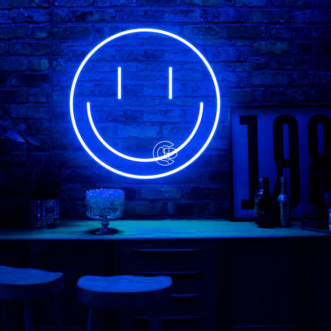 Smiley Face Custom LED Neon Light Signs Home Bar Led Neon Light Decor ...