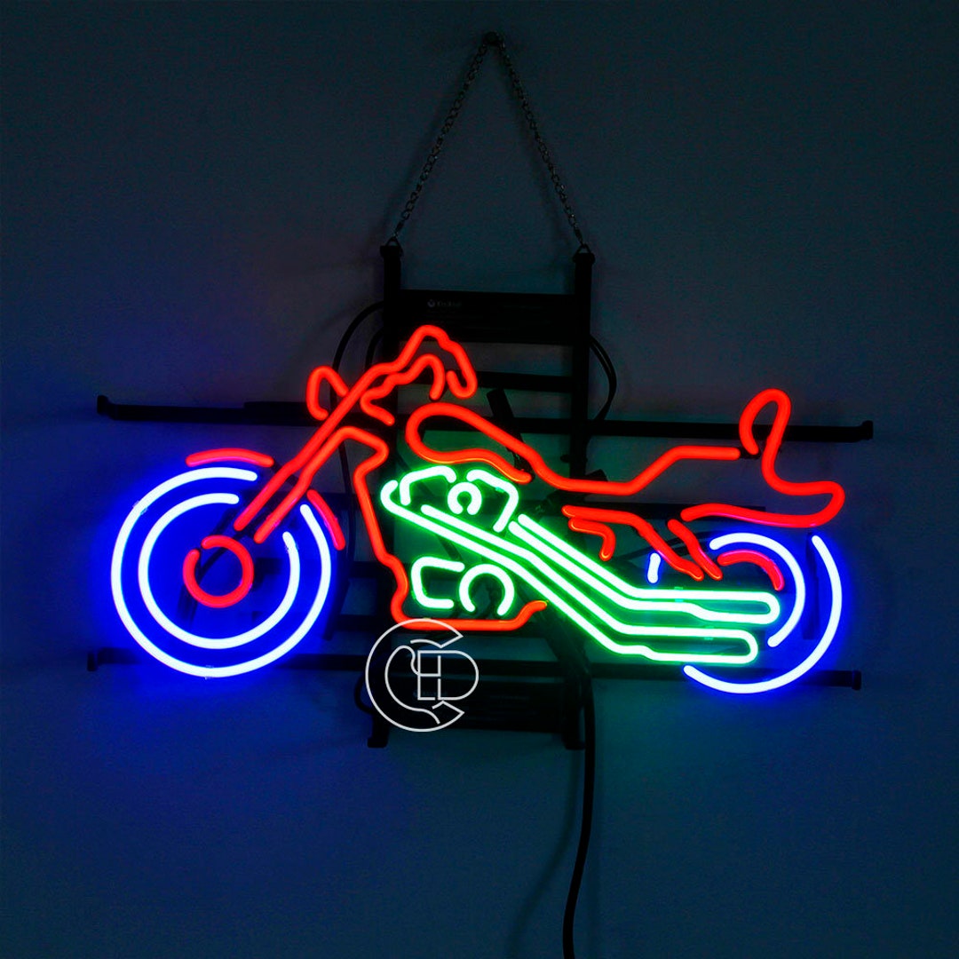 Motorcycle Neon Light Handmade Custom Real Glass Neon Sign Light ...