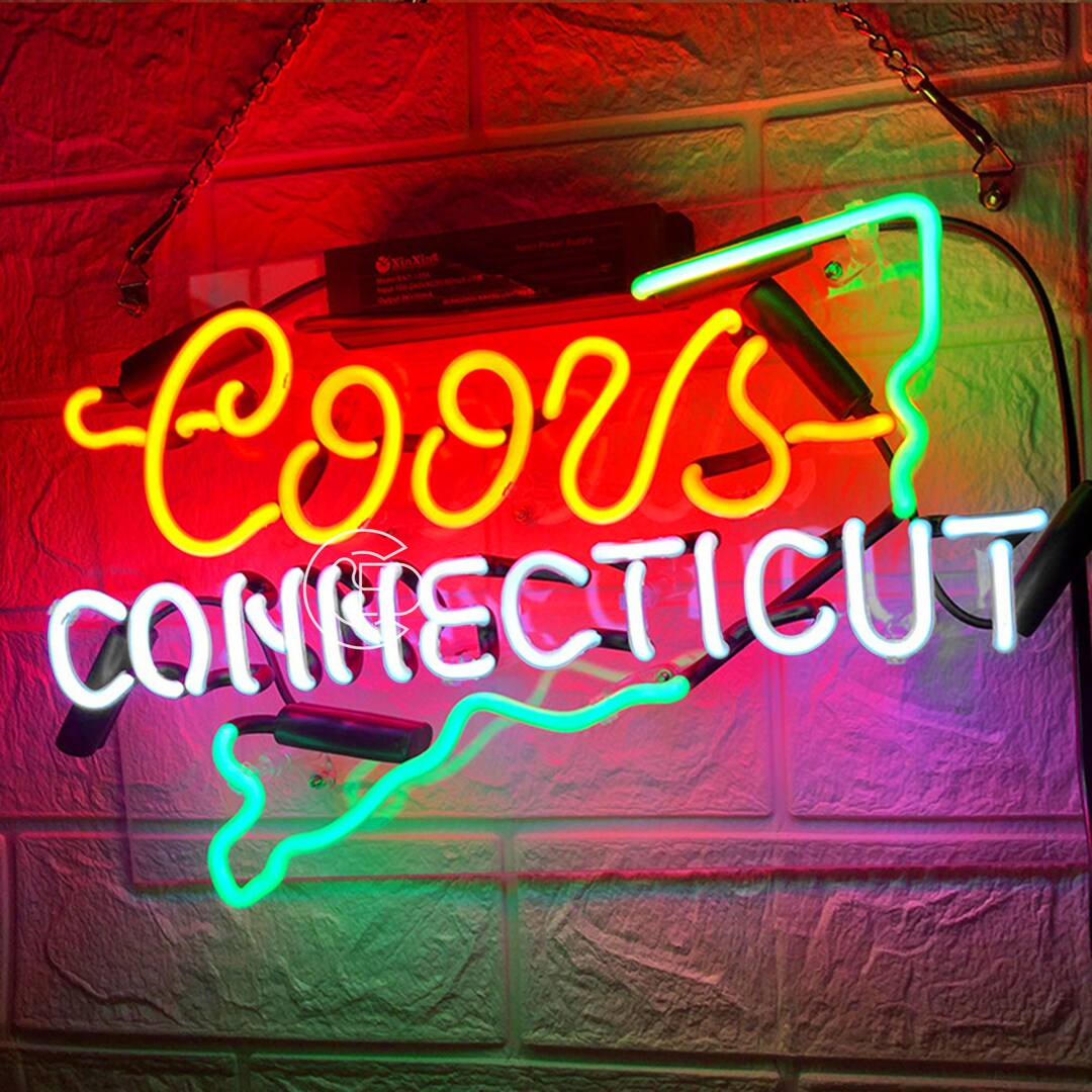 Coors Connecticut Wall Neon Sign Personalized Gifts Custom Neon Sign ...