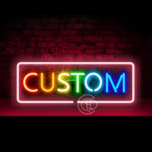 Custom Real Glass Neon Sign Light Box丨letter Neon Sign丨neon Bar Sign丨 ...