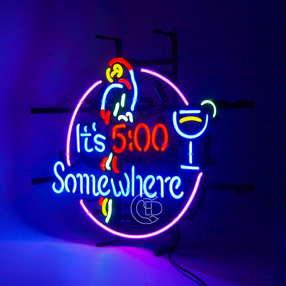 It's 5:00 Somewhere Custom Neon Signs Handmade Gifts Handmade Real ...
