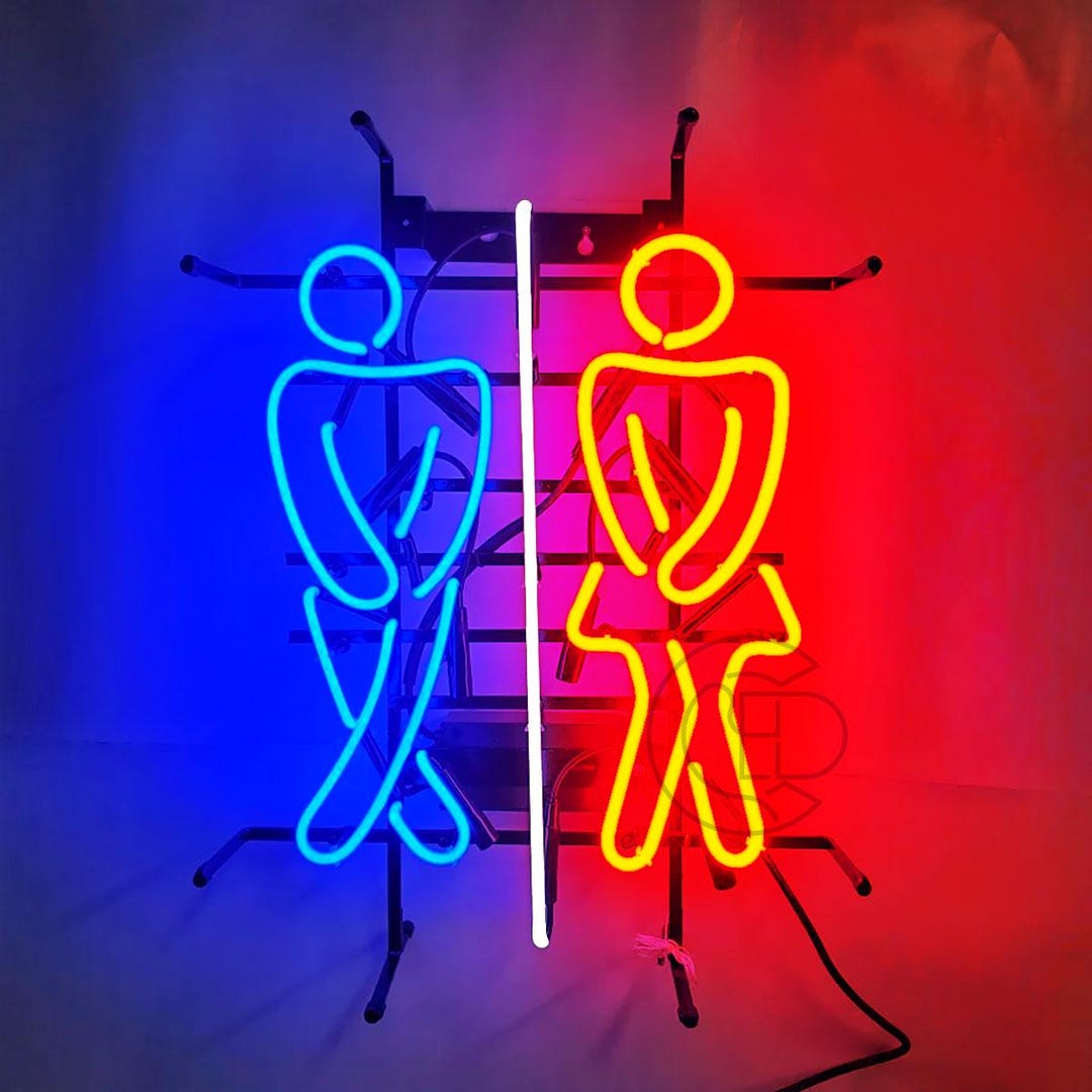 New Toilet Neon Sign Restrooms Neon Sign Boy and Girl Neon Sign Guide ...