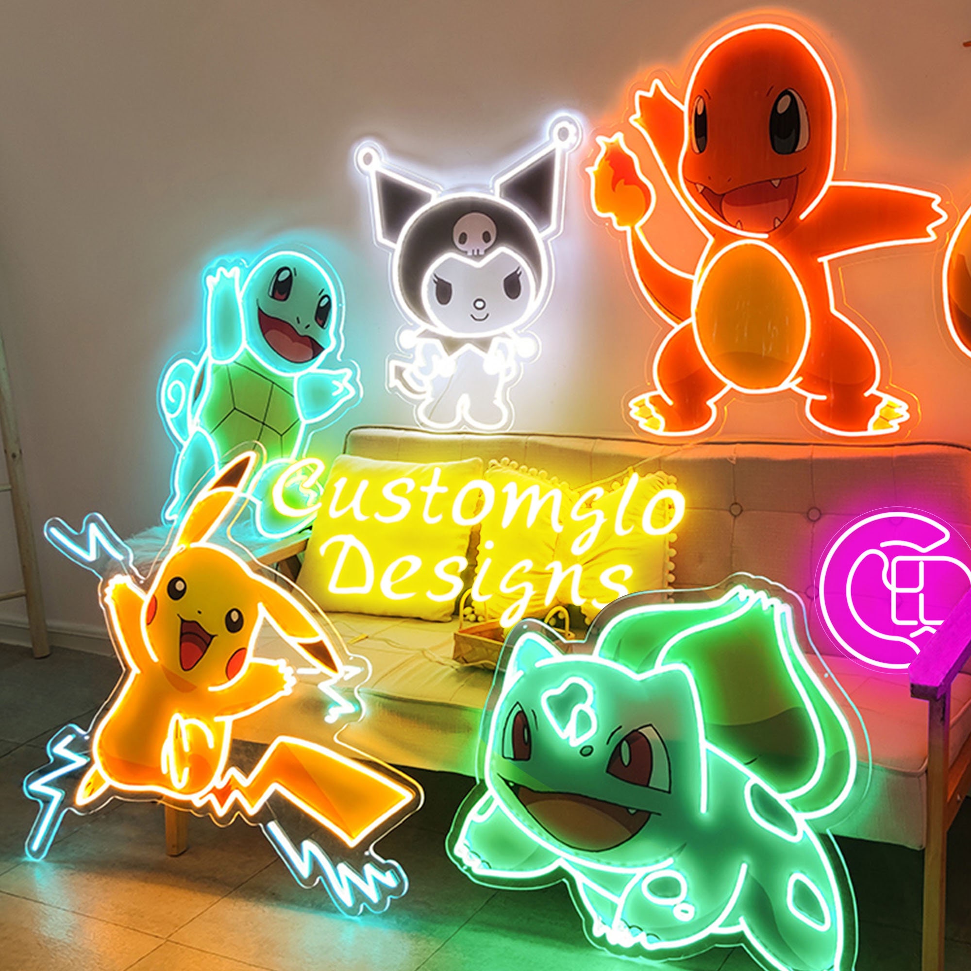 Custom Cartoon Neon Sign丨anime Neon丨personalized Gifts丨kids Room Neon ...