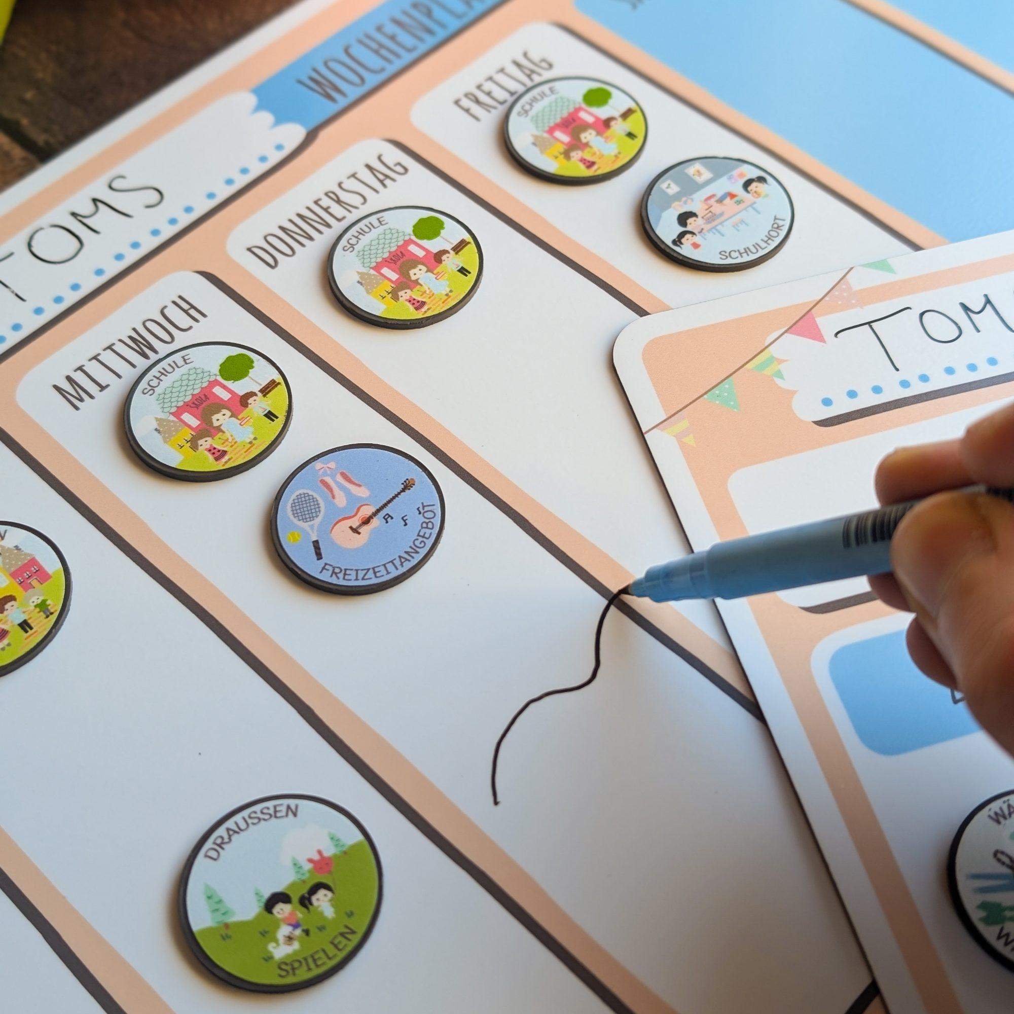 Magnetic Planner Bundle, Kids Weekly Planner, Chores to Do List ...