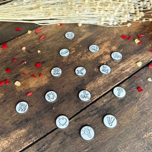 Icons - Symbols Magnet Set, Minimalist Pictogram, Doodles, Durable ...