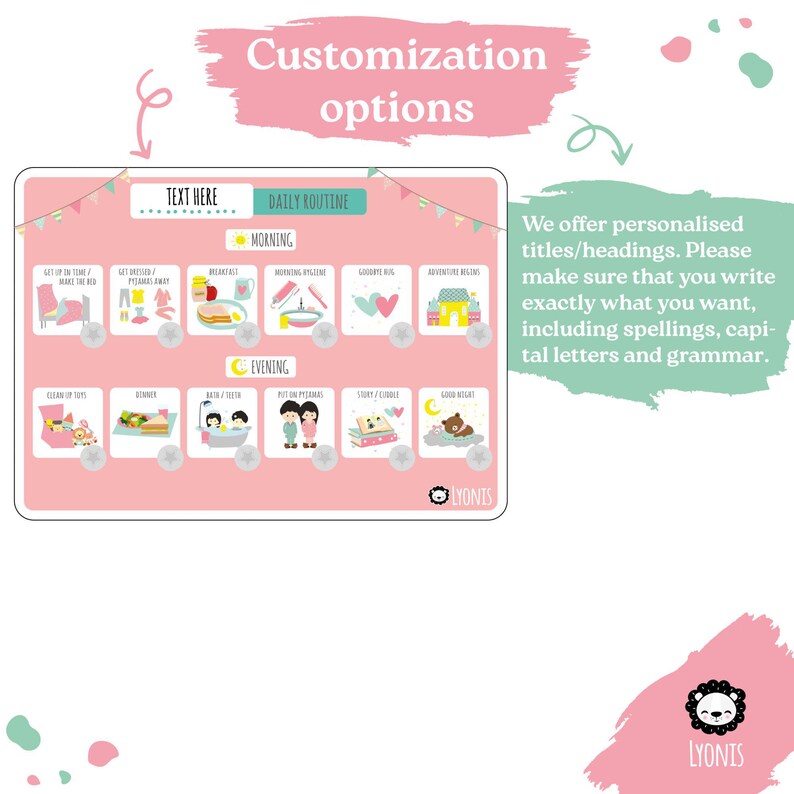 Magnetic Daily Routine for Kids, Montessori, Morning & Evening Visual ...