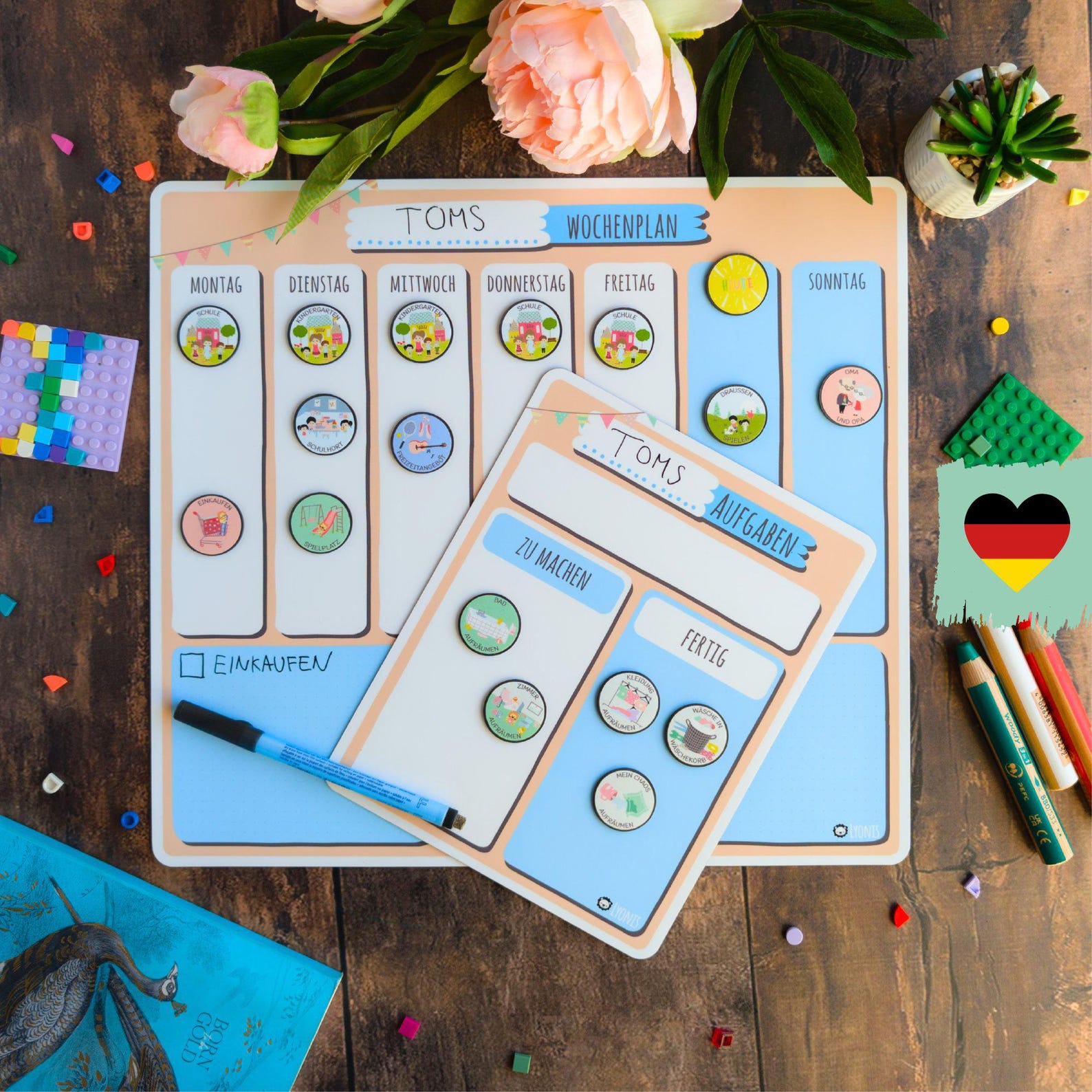 Magnetic Planner Bundle, Kids Weekly Planner, Chores to Do List ...