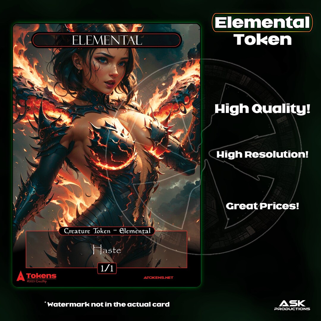 Alternative Tokens Red Elemental Ember Skin - Etsy