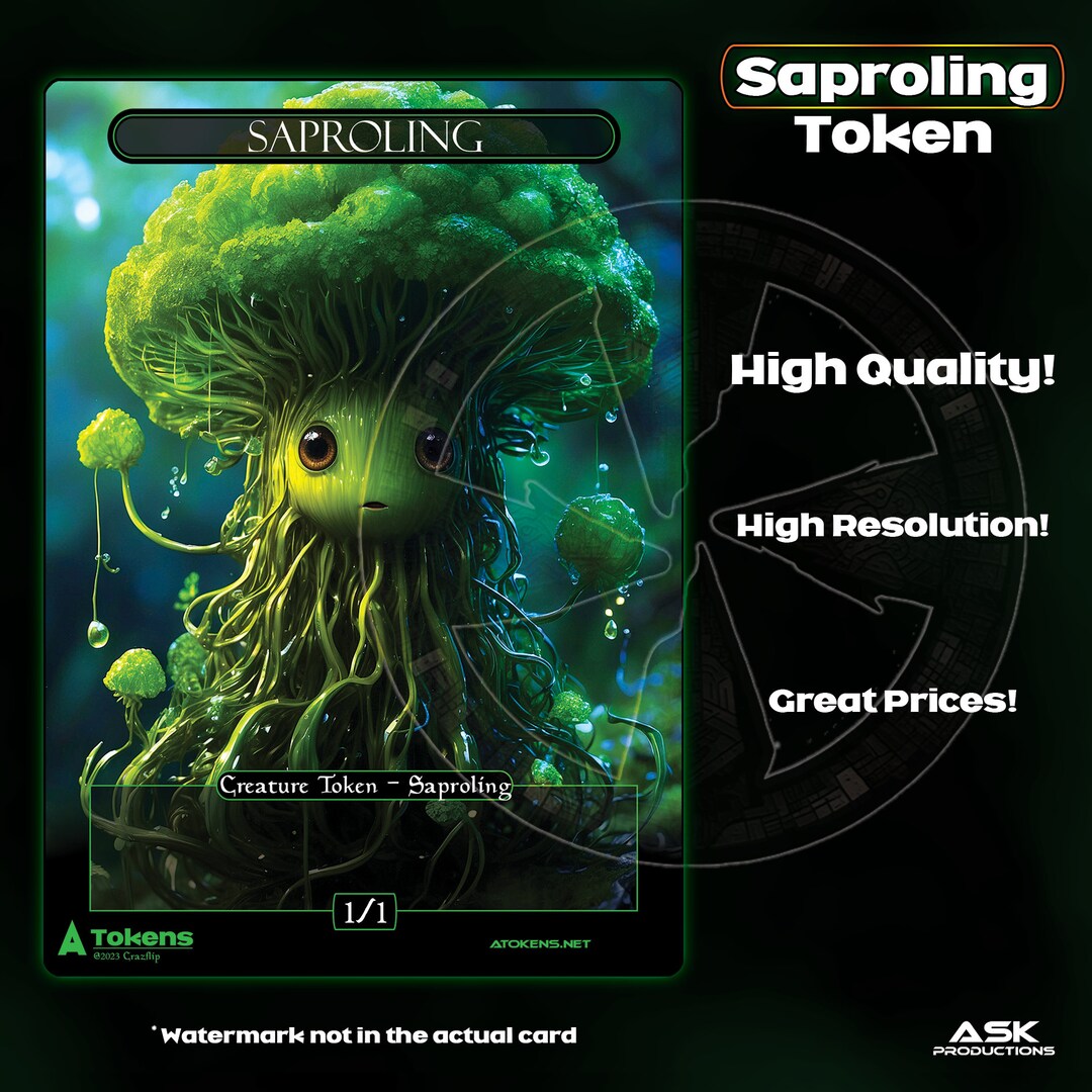 Alternative Tokens Green Saproling Cute Look - Etsy