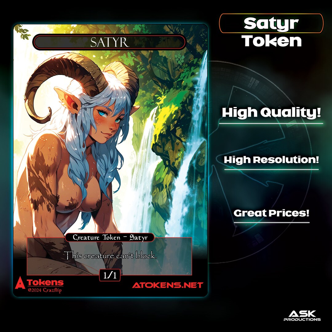 Alternative Tokens - Red Satyr - Eune's Dazzle - Etsy