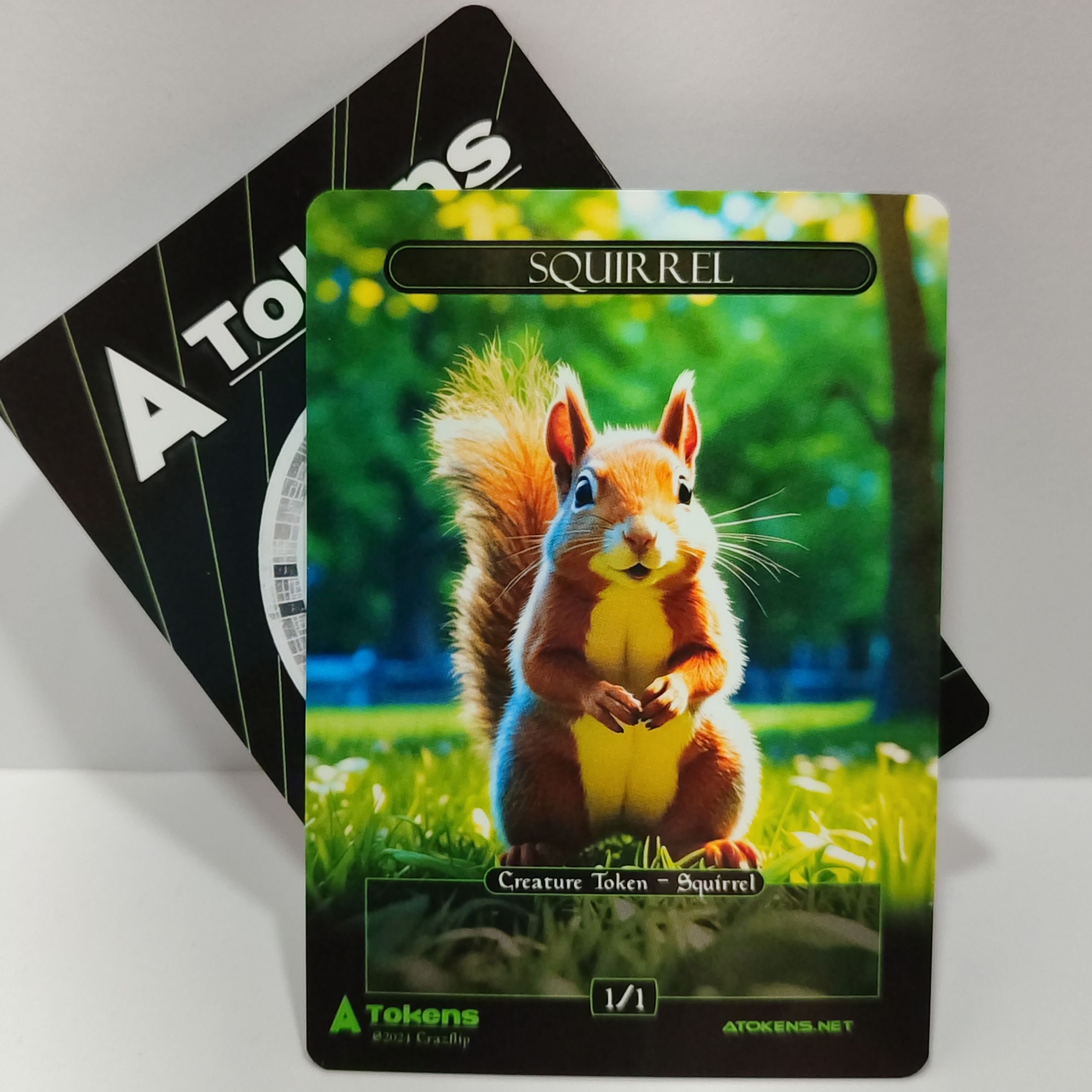 Alternative Tokens Green Squirrel Cute Traveler - Etsy