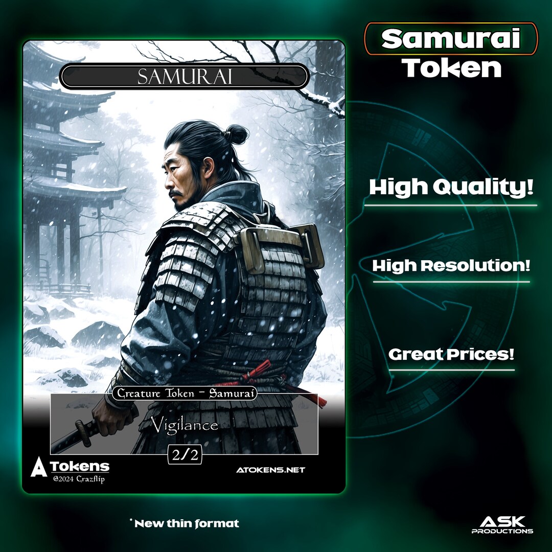 Alternative Tokens White Samurai Takugawa's Yojimbo - Etsy