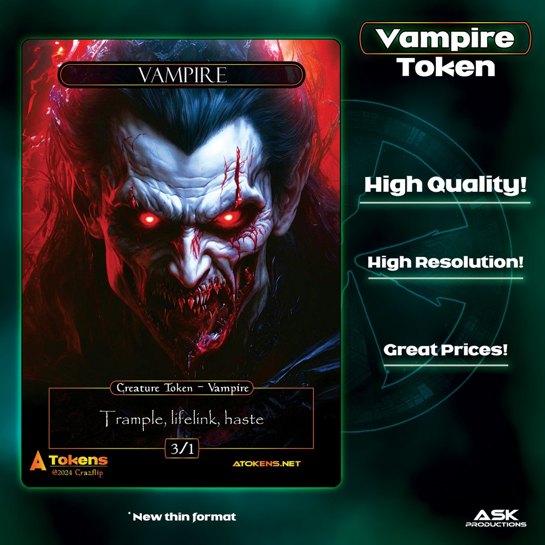 Alternative Tokens - Multicolor Vampire - Bloody Horror - Etsy