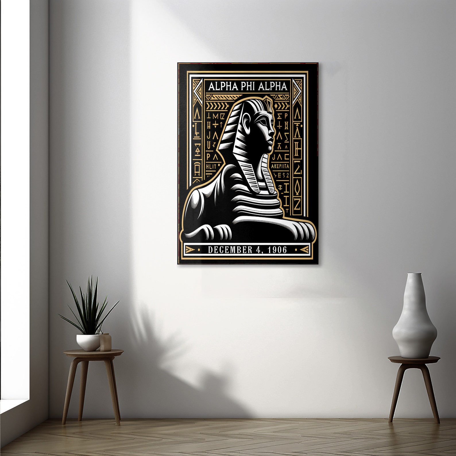 Alpha Phi Alpha Fraternity Sphinx 1- Printable Wall Art | Digital Print ...
