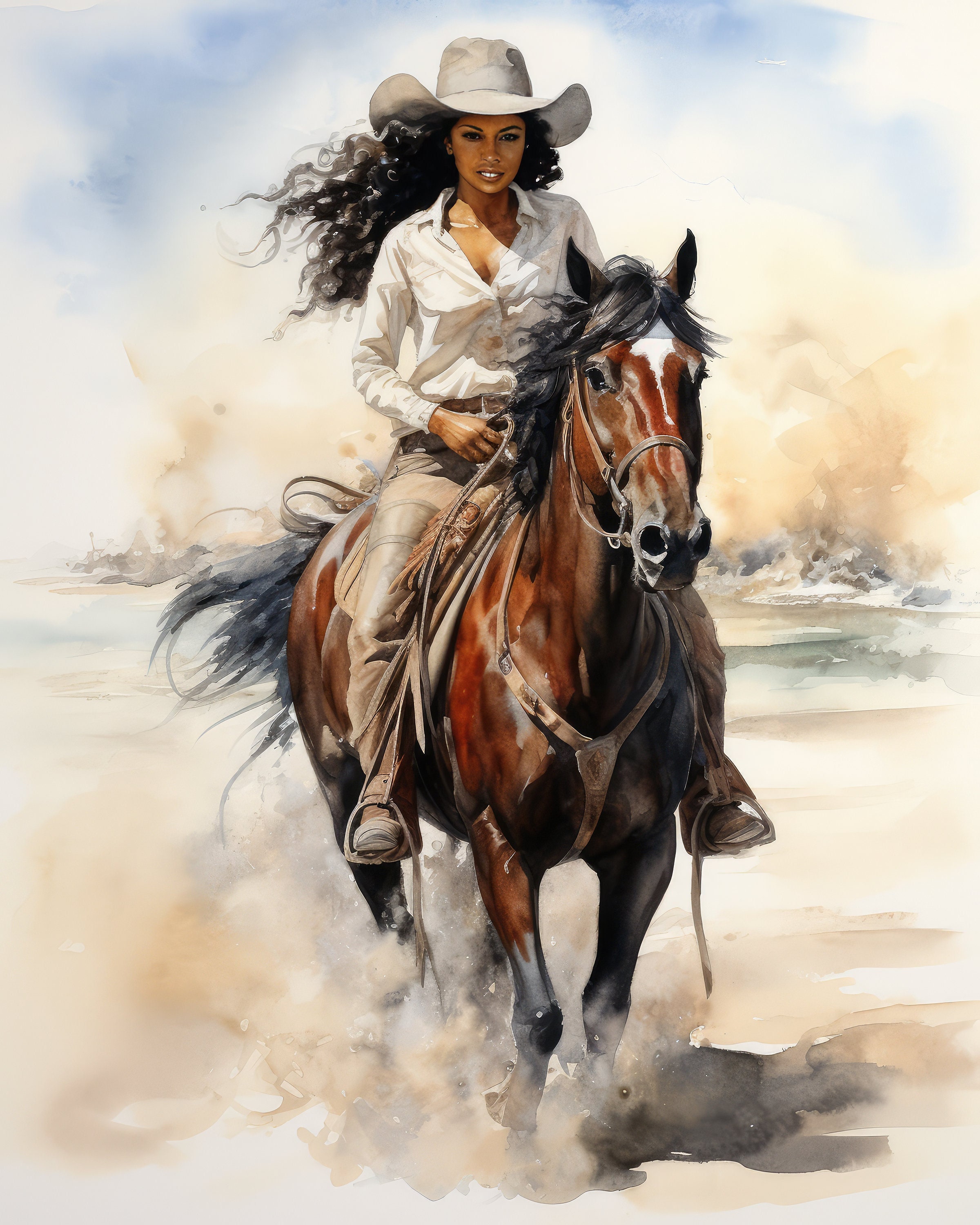 Coastal Cowgirl: Fearless printable Wall Art African American Art ...
