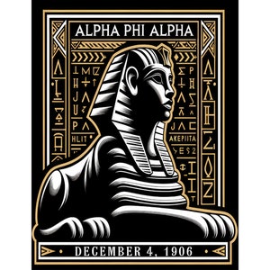 Alpha Phi Alpha Fraternity Sphinx 1- Printable Wall Art | Digital Print ...