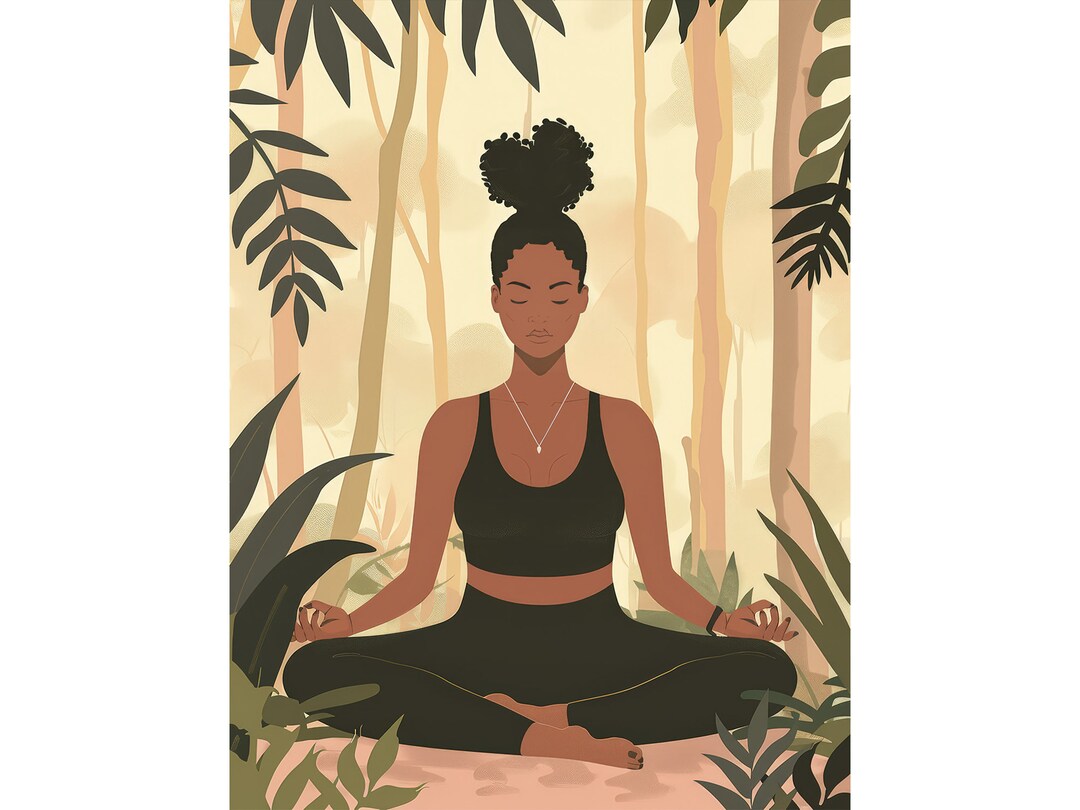African American Art| Natural Zen -printable Wall Art| Digital Art ...