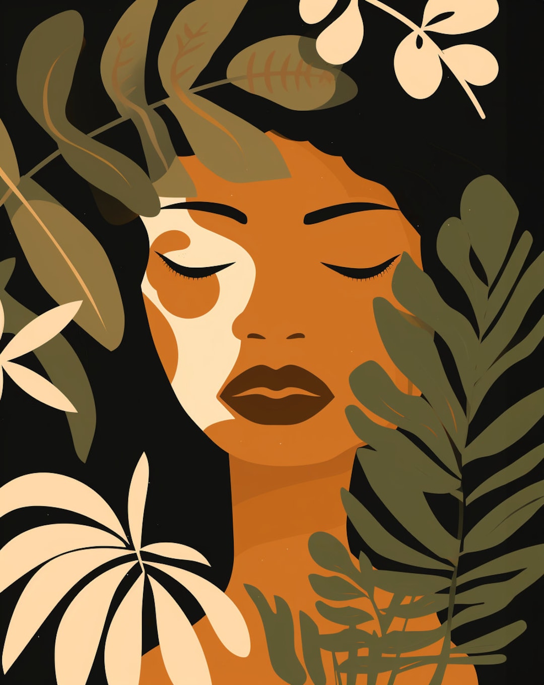 Self-reflection 1 -printable Wall Art| African American Art| Digital ...