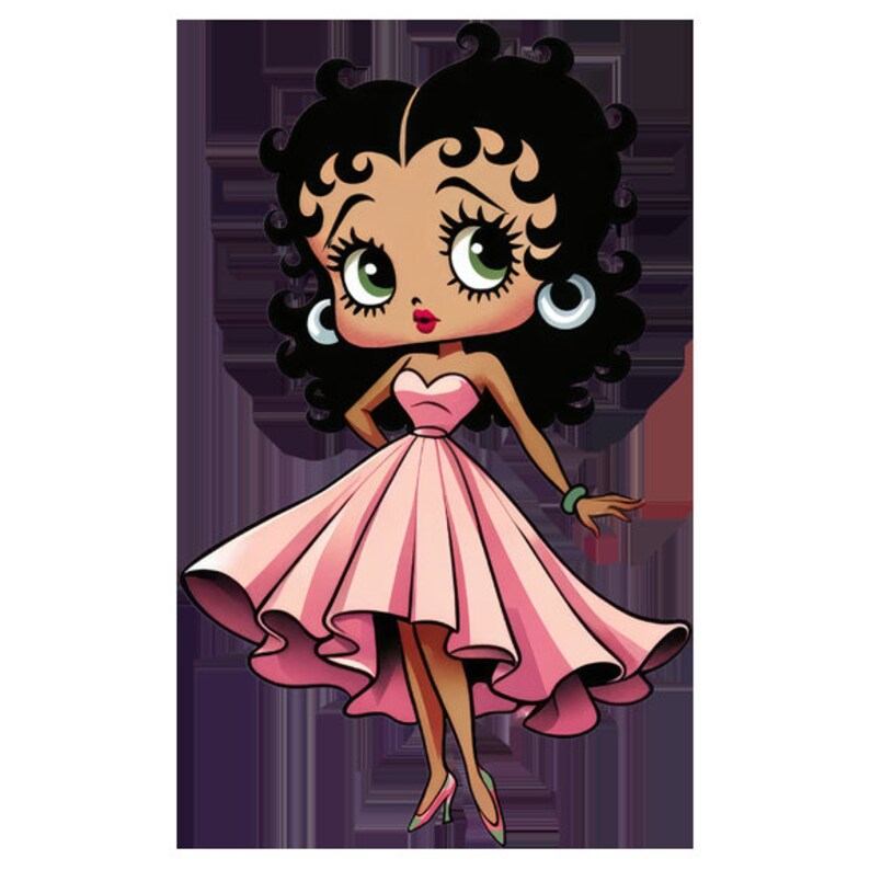 Pinkie Clipart, Black Girl PNG, Pink and Green Clipart, African ...