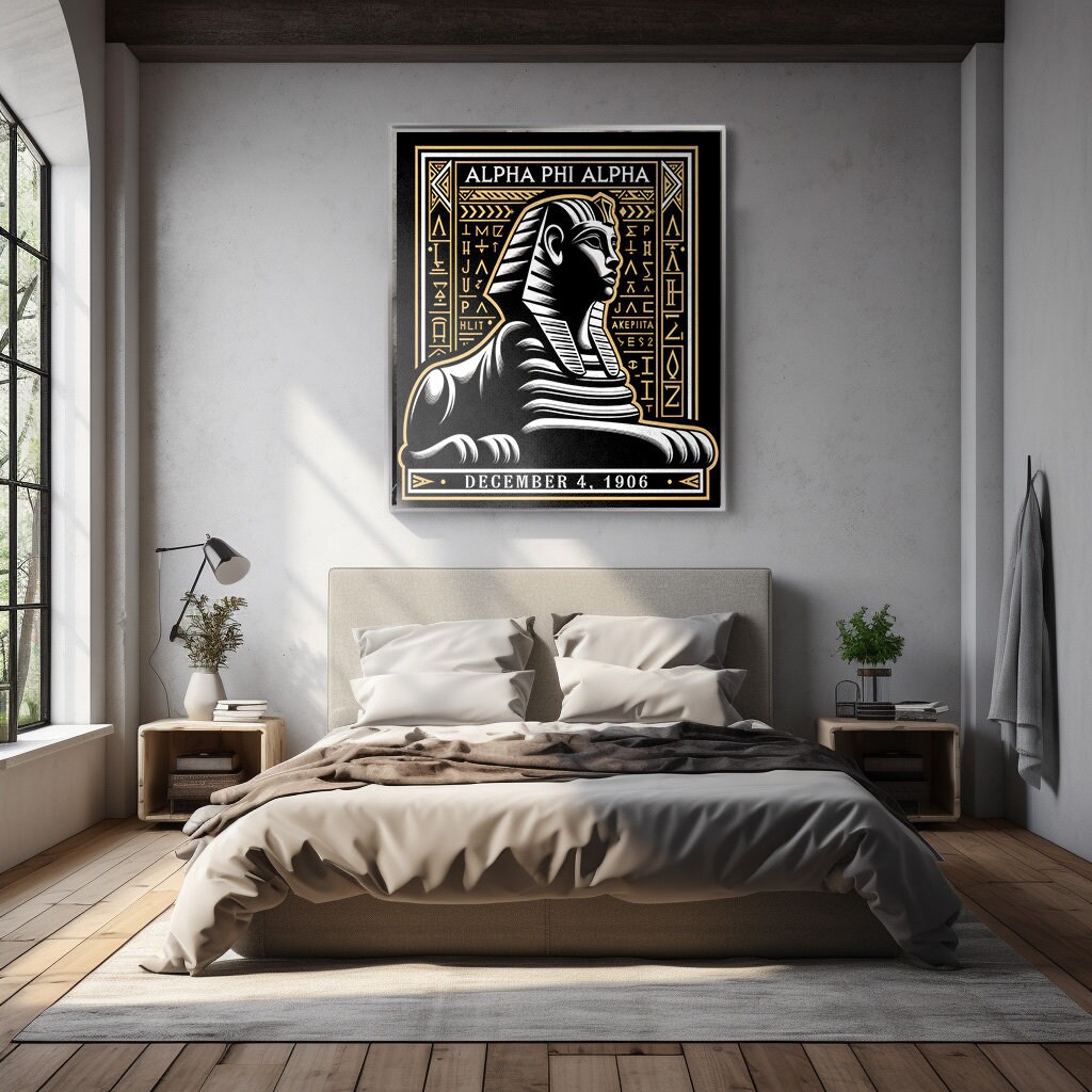 Alpha Phi Alpha Fraternity Sphinx 1- Printable Wall Art | Digital Print ...