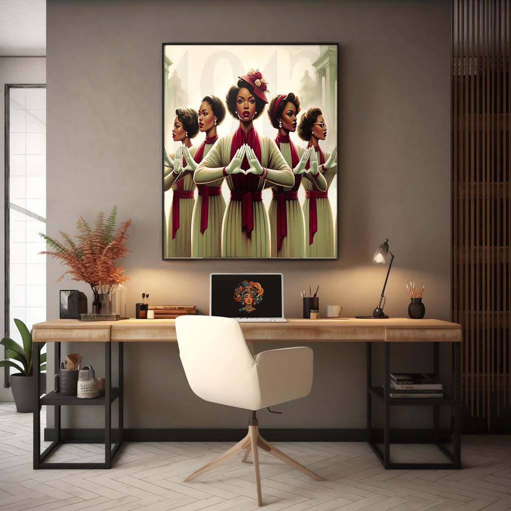 Sisterhood of DST -delta Sigma Theta Printable Wall Art| African ...