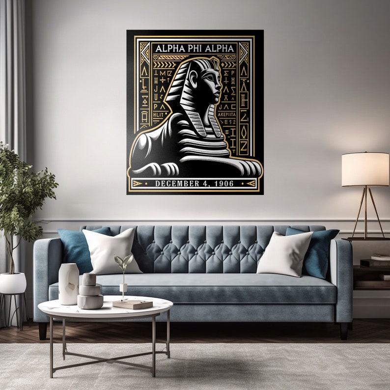 Alpha Phi Alpha Fraternity Sphinx 1- Printable Wall Art | Digital Print ...