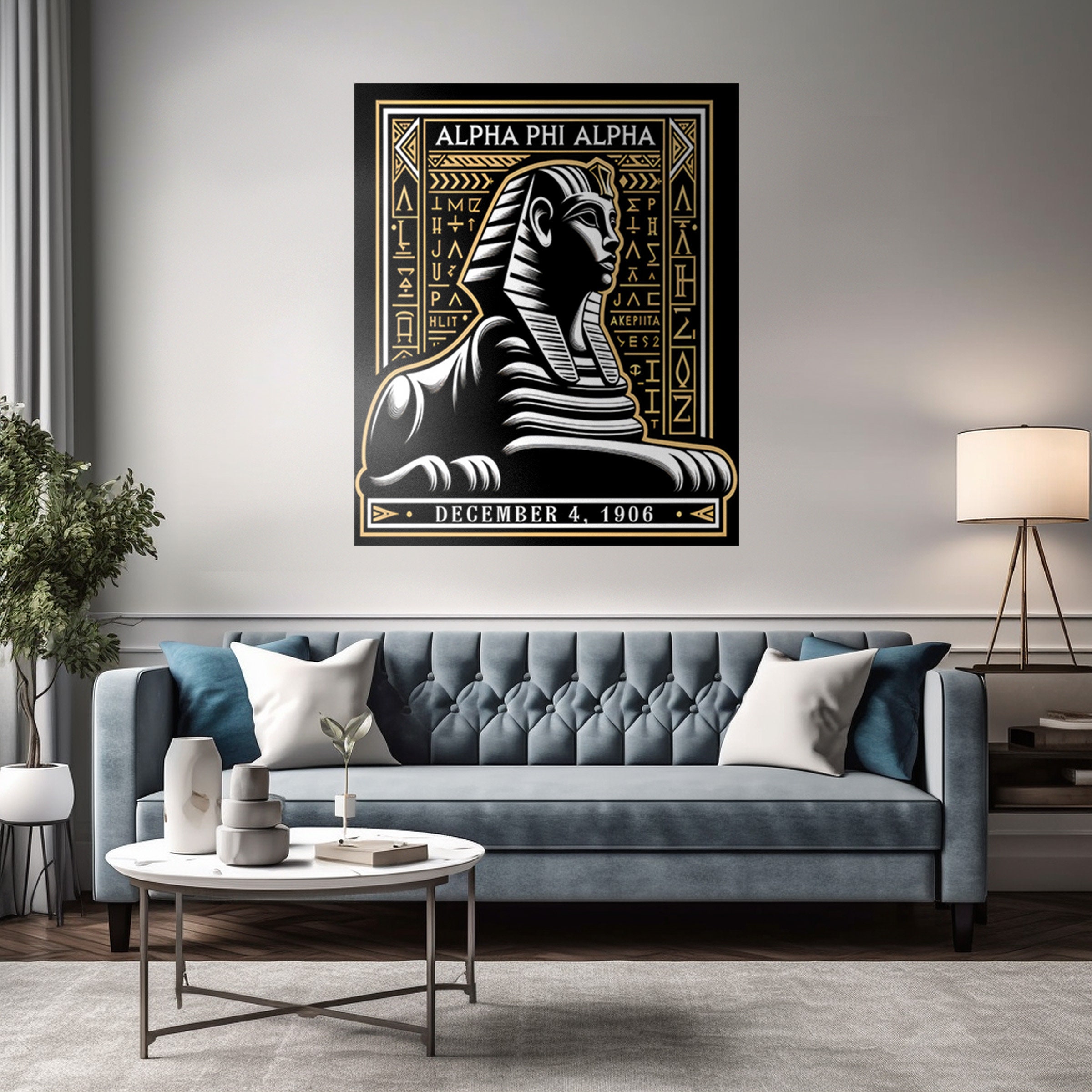 Alpha Phi Alpha Fraternity Sphinx 1- Printable Wall Art | Digital Print ...
