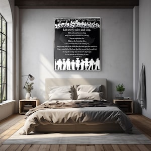 Lift Every Voice and Sing Lyrics Print: Black History Month Art ...