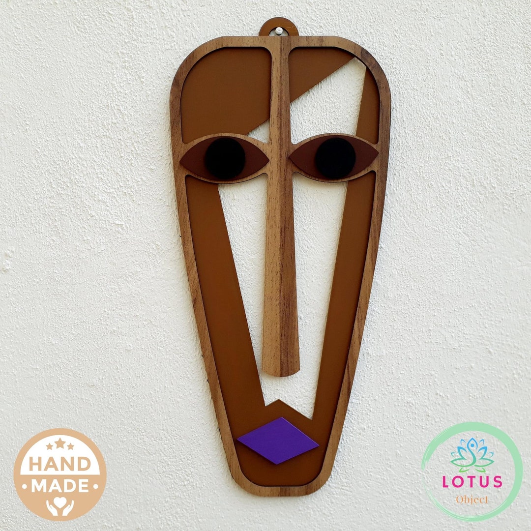 Ross Modern African Mask Hand Made 21*47 - Etsy