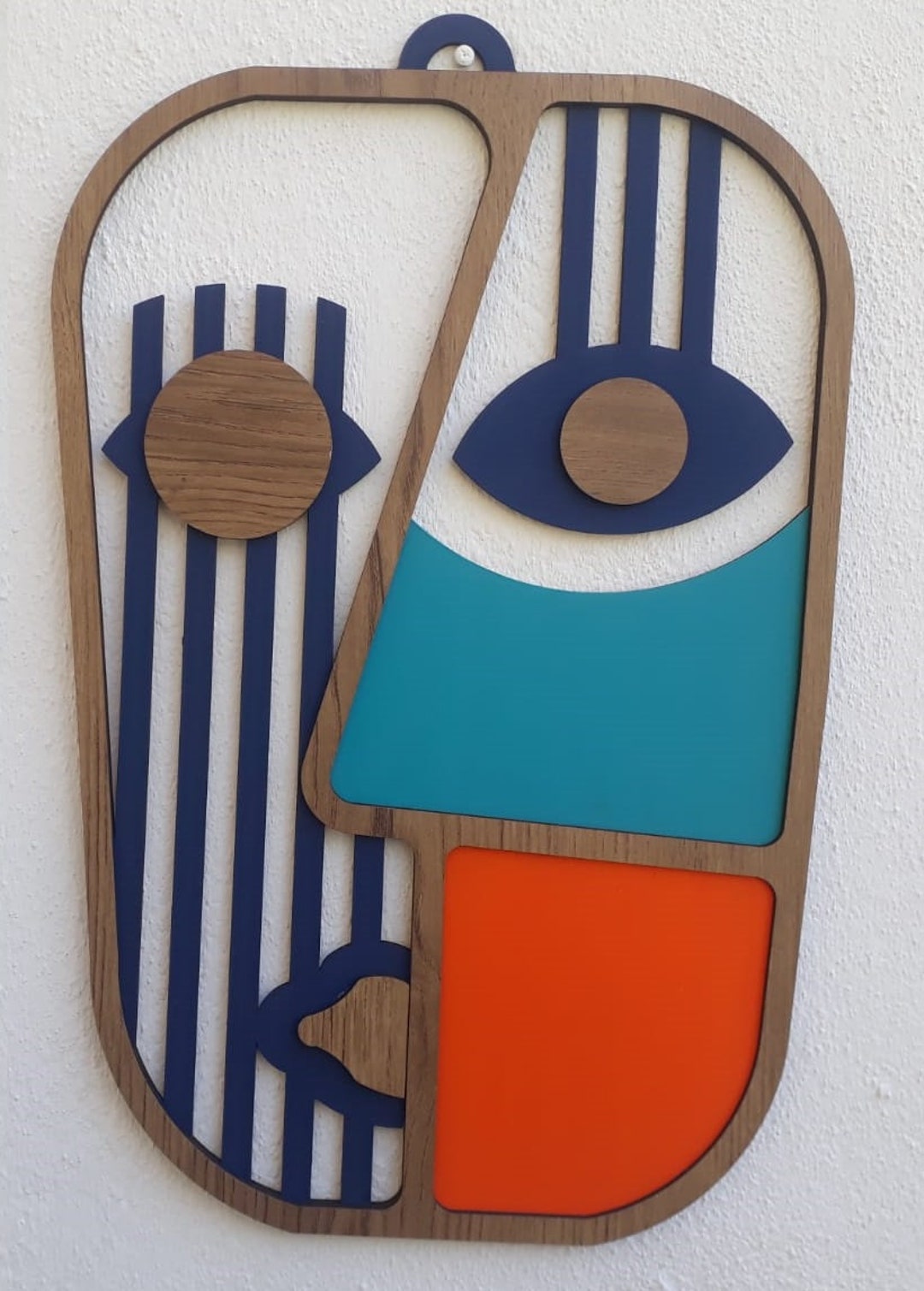 Monica Modern African Mask Hand Made 27*42 - Etsy