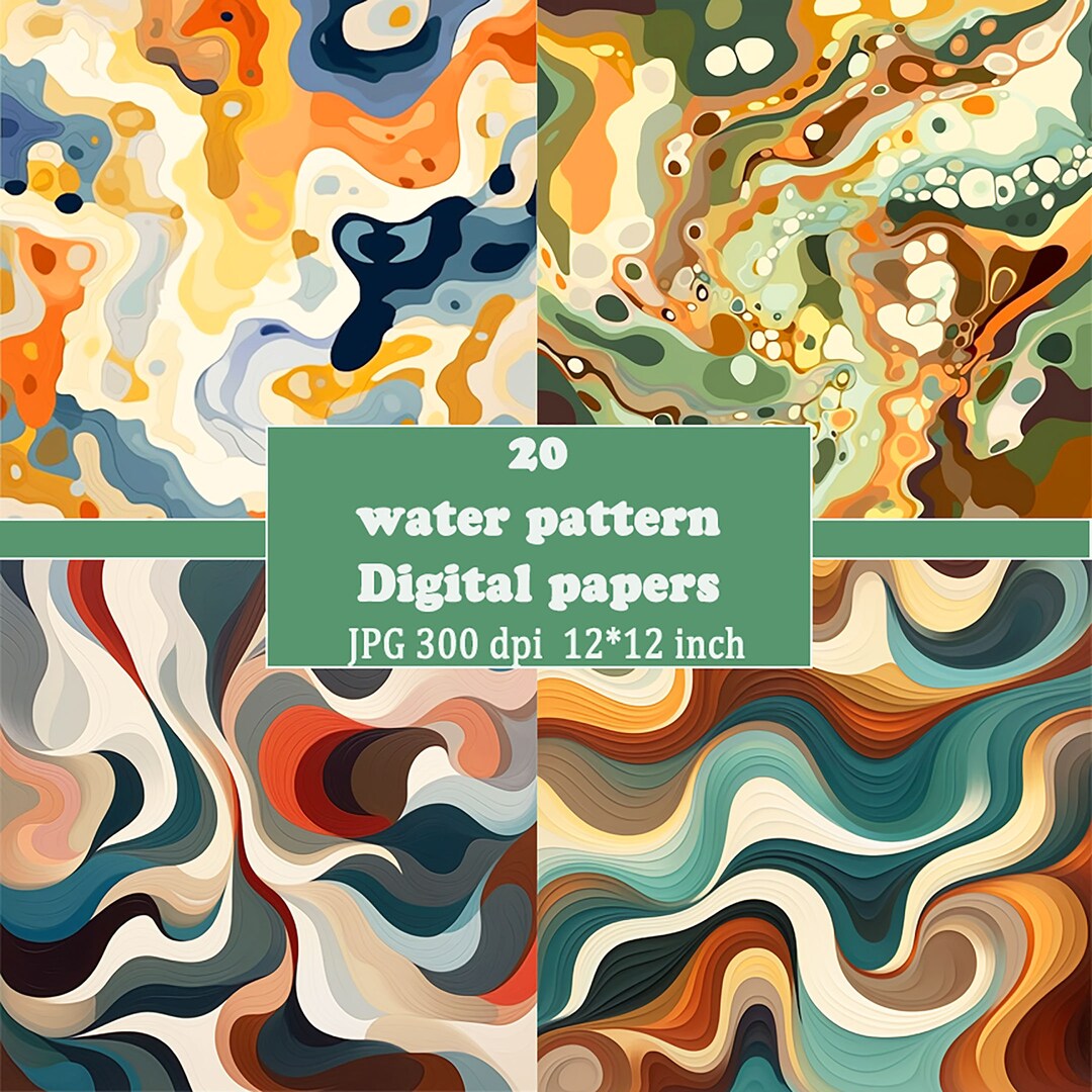 Fantastic Flowing Water,abstract Water Digital Paper , Digital Art ...