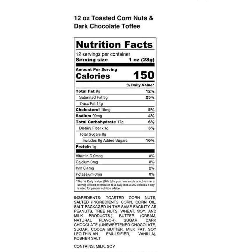 Toasted Corn Nut and Dark Chocolate Toffee - Etsy