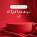 Red Product Background Templates Product Presentation Mockups Passion ...