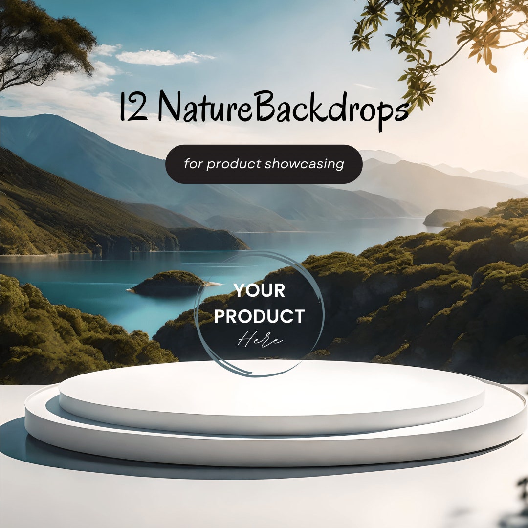 Nature Product Background Templates | Merchandise Presentation Mockups ...