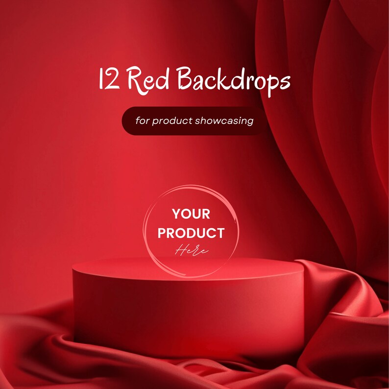 Red Product Background Templates | Product Presentation Mockups ...