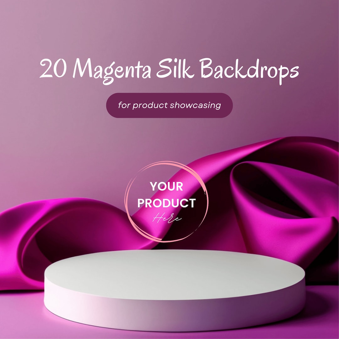 Magenta Silk Background Templates Product Presentation Mockups Luxury ...