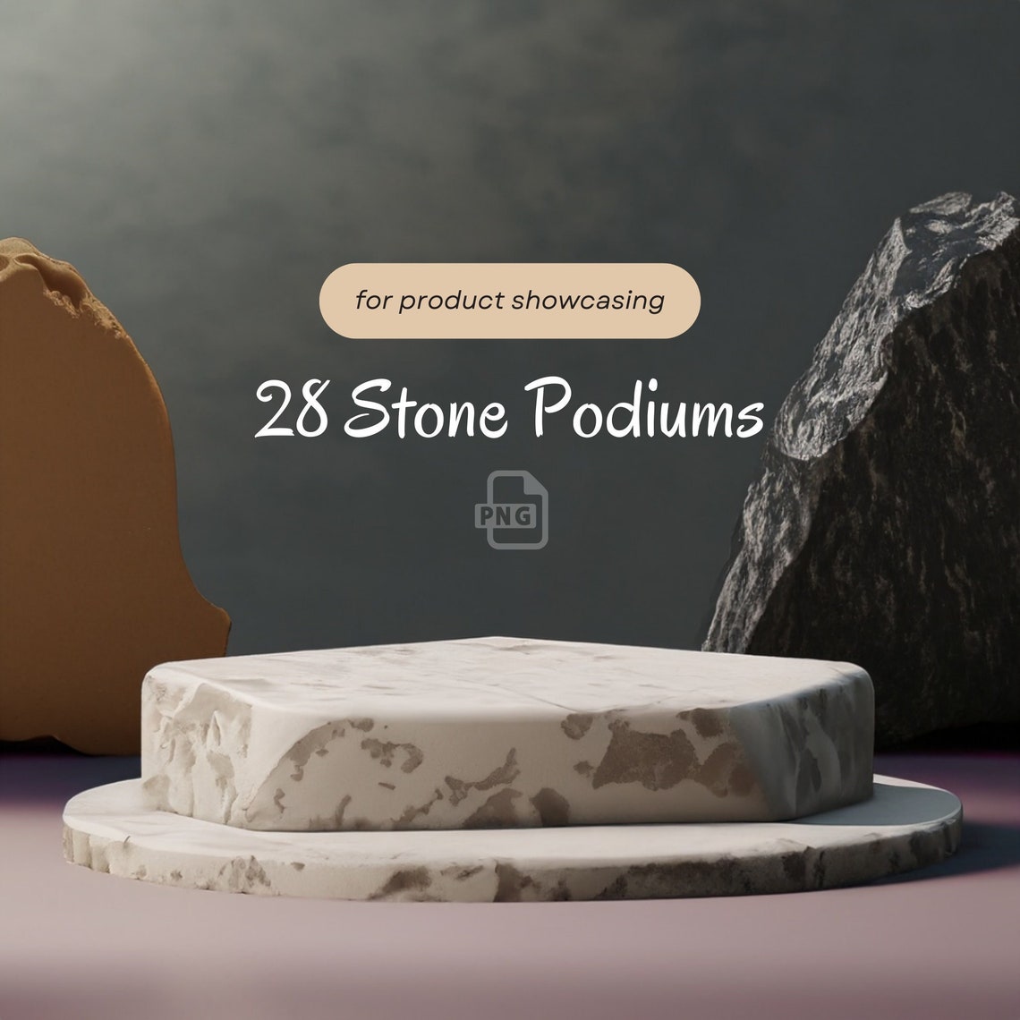 Stone Podium Backdrop Product Background Templates Product Showcasing ...