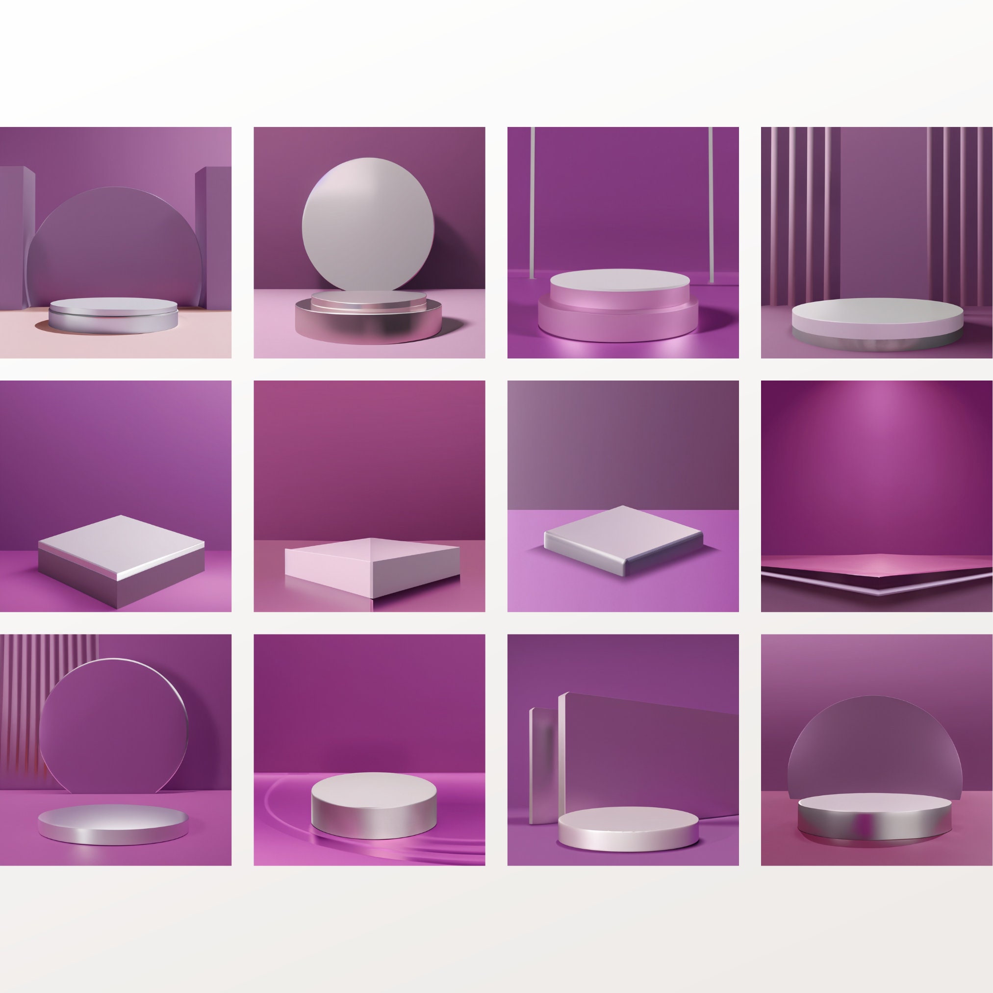 Purple Product Background Templates Product Presentation - Etsy