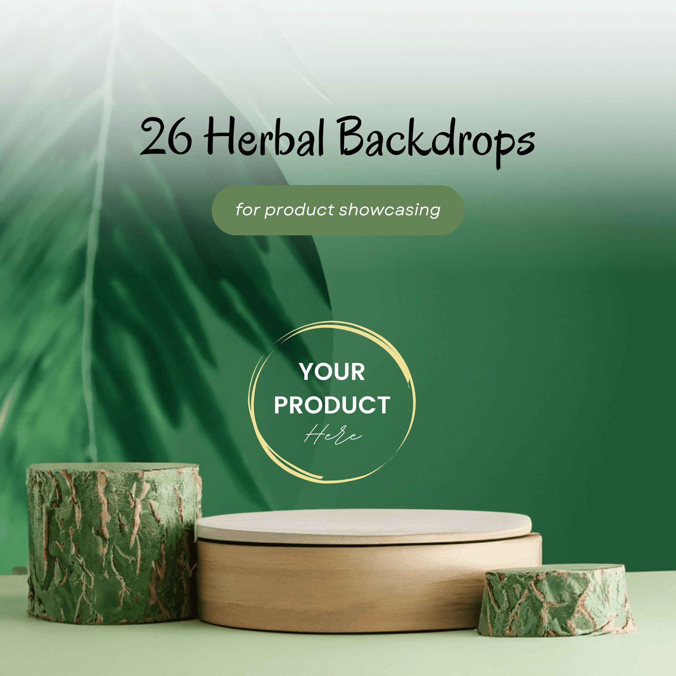 Green Product Background Templates | Product Presentation Mockups ...