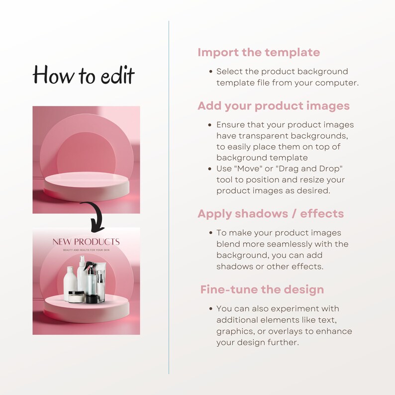 Pink Product Background Templates Product Presentation Mockups ...