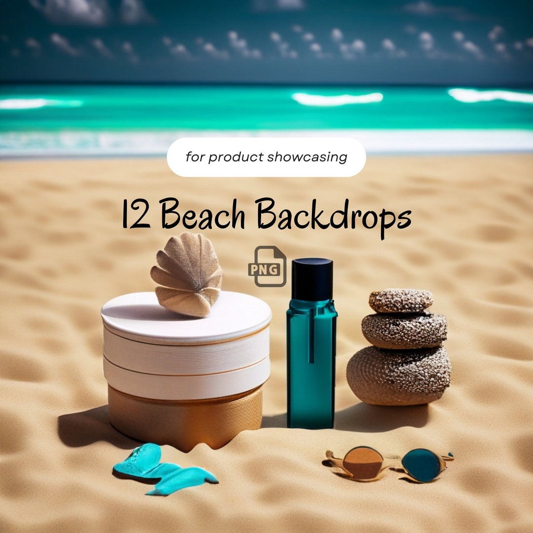 Beach Product Background Templates Product Presentation - Etsy