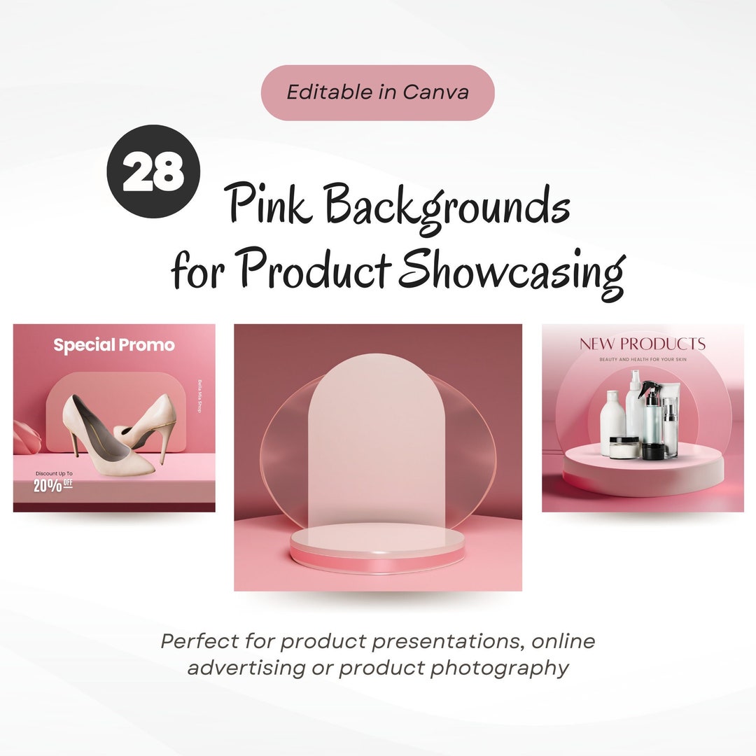Pink Product Background Templates Product Presentation Mockups ...