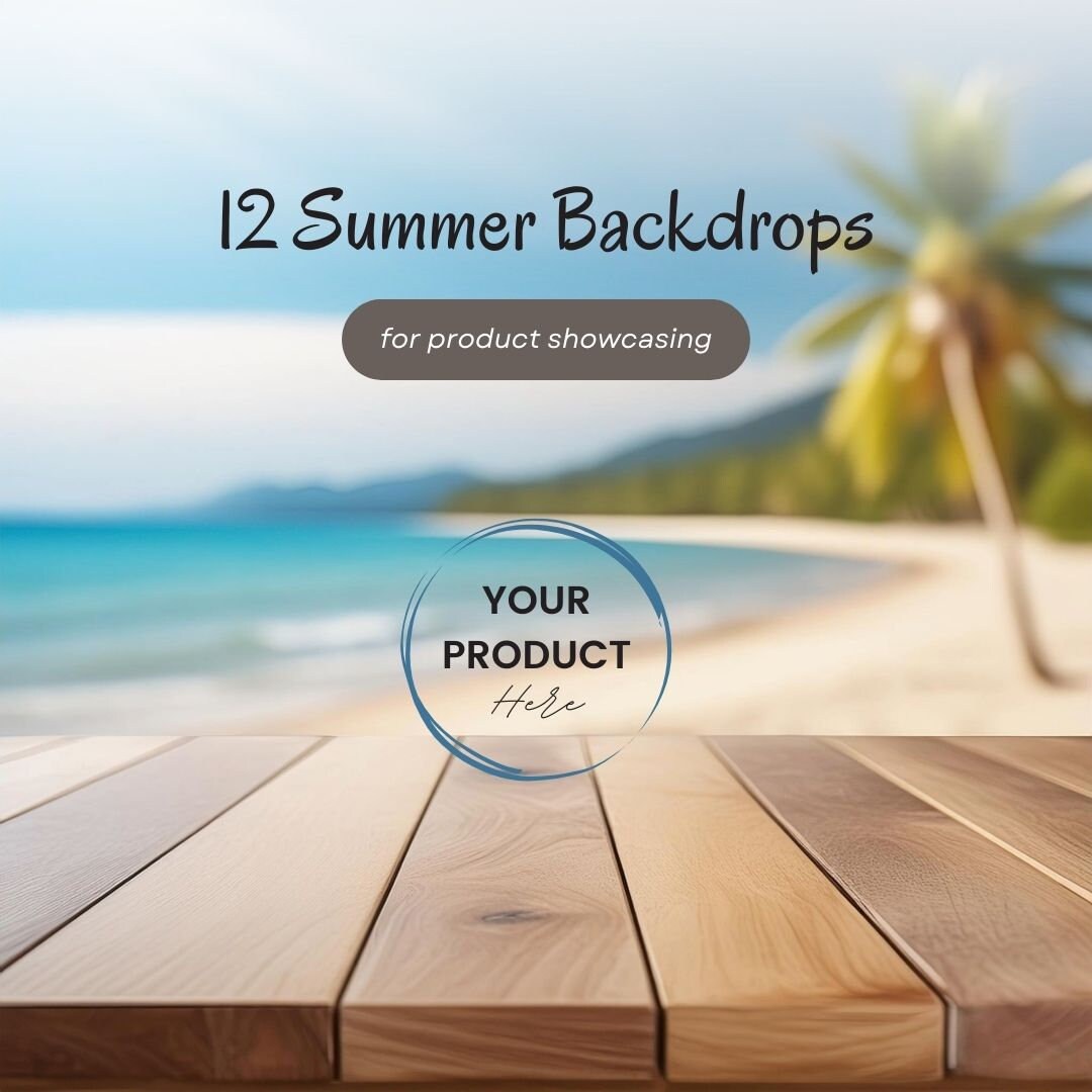 Summer Product Background Templates | Merchandise Presentation Mockup ...