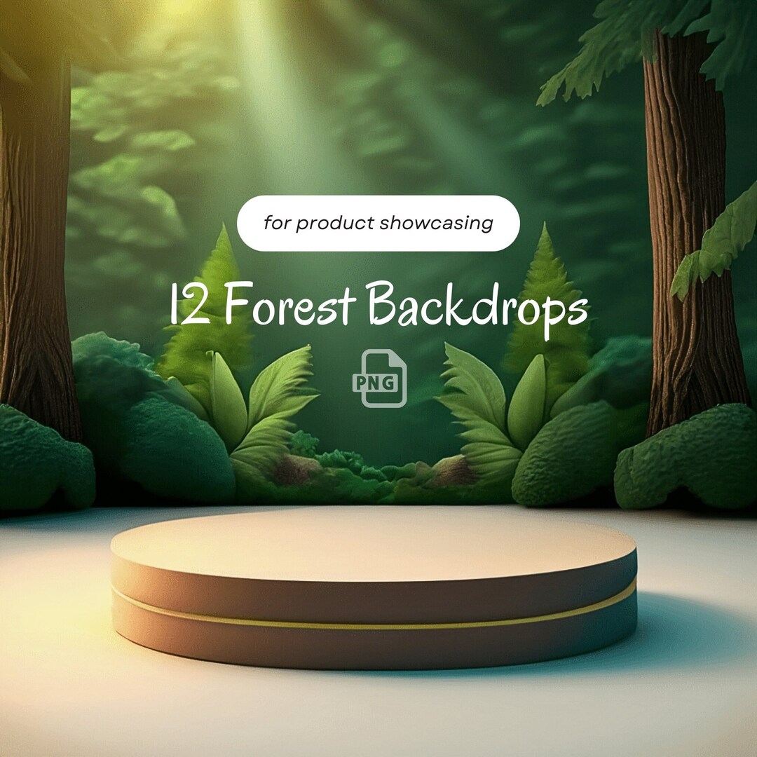 Forest Product Background Templates Product Presentation - Etsy