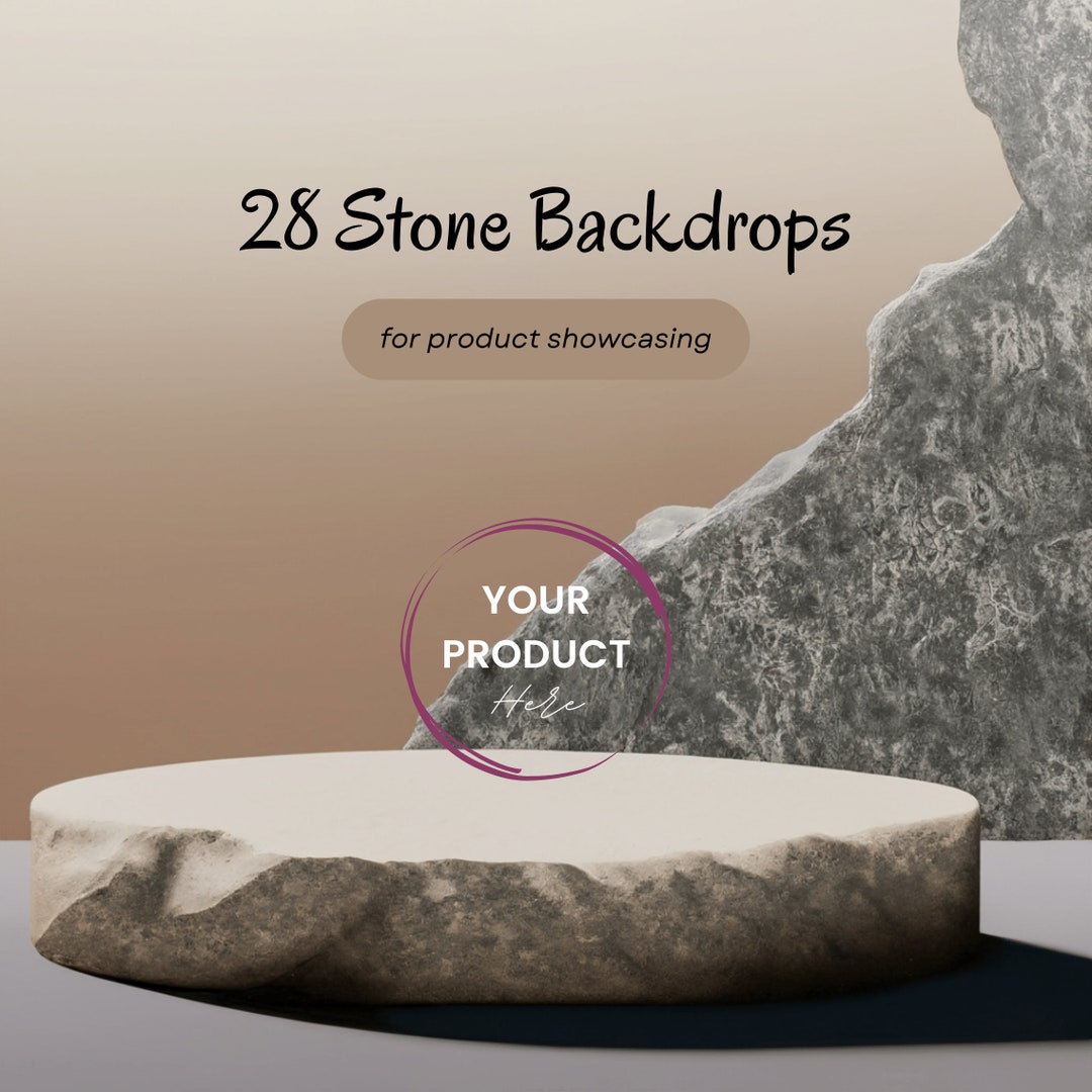 Stone Podium Backdrop Product Background Templates Product Showcasing ...