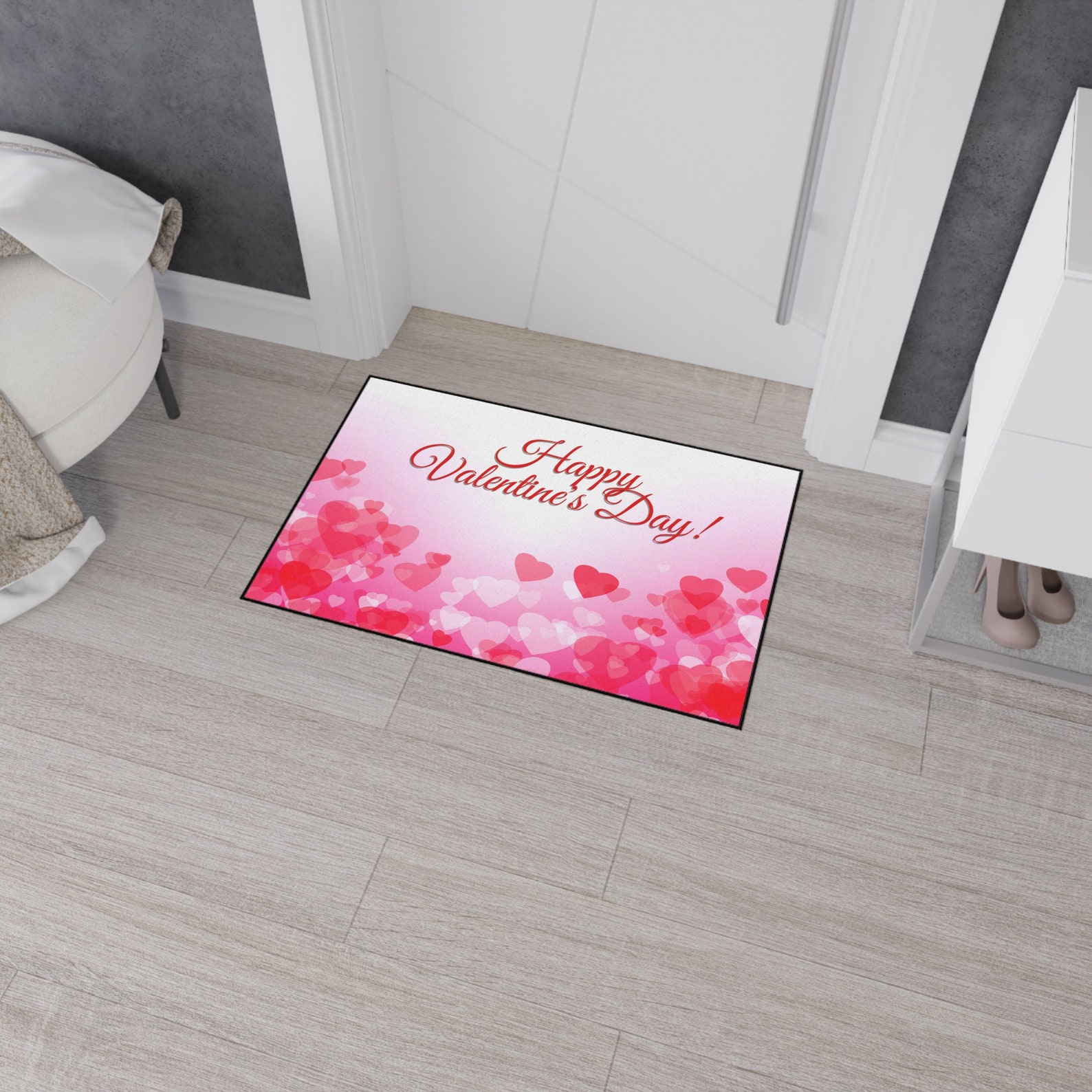 Happy Valentine's Day Heavy Duty Floor Mat, Valentine's Day Mat ...