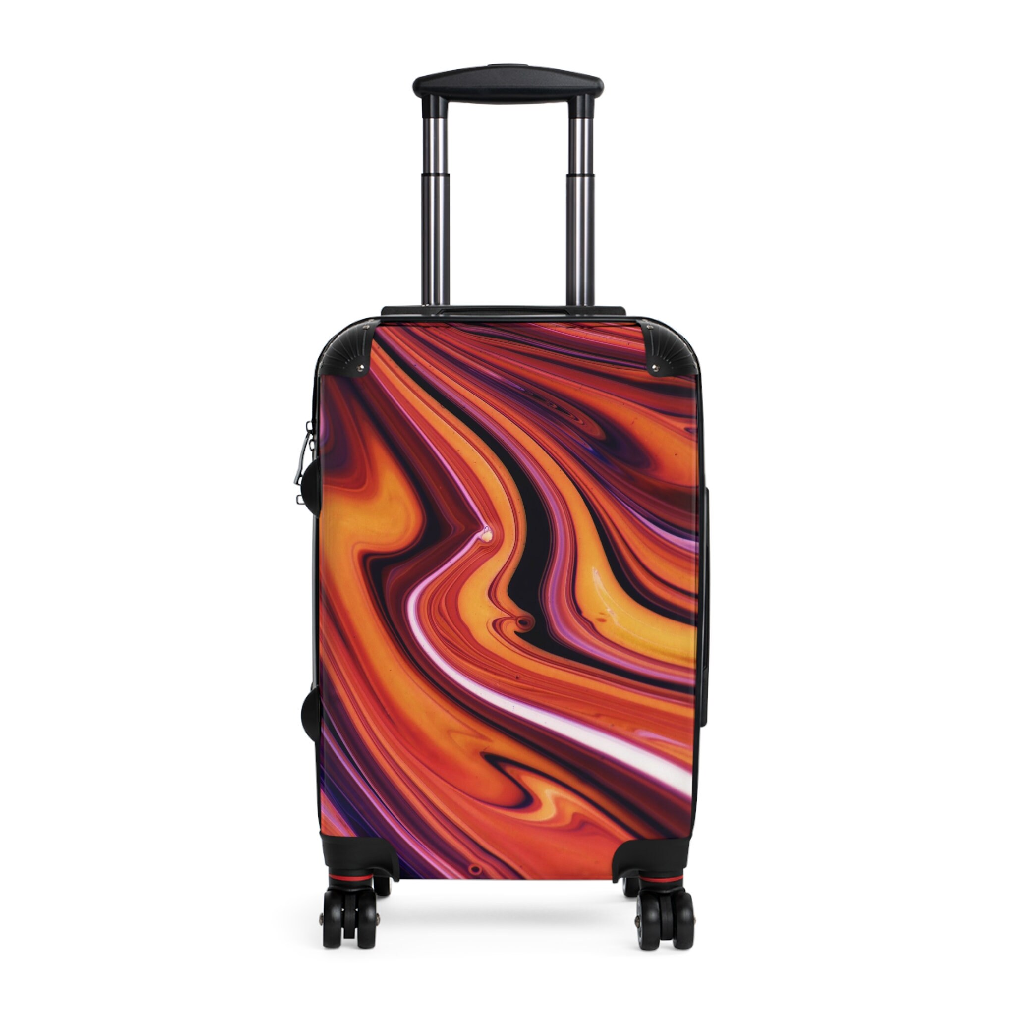 Red and Orange Abstract Suitcases, Abstract Art Suitcase, Bright Art ...