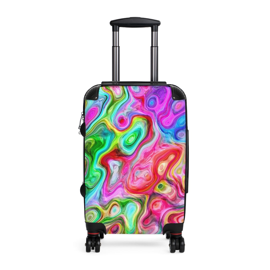 Cosmic Swirl Suitcases, Artistic Luggage, Modern Art Suitcases ...